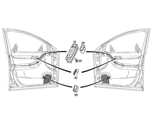 Power Window Switch Main Control Mercedes Benz GL/ML/R -Class ...